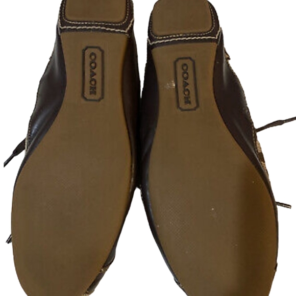 Coach | Shoes | Coach Suee A258 Signature Brown Leather Canvas Sneakers 65 | Poshmark